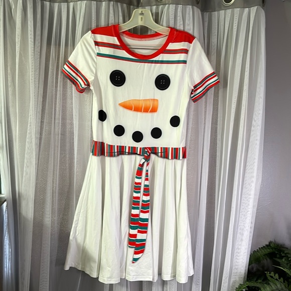 Dresses | Snowman Costume Dress Some Stretch Lots Of Flare At The ...